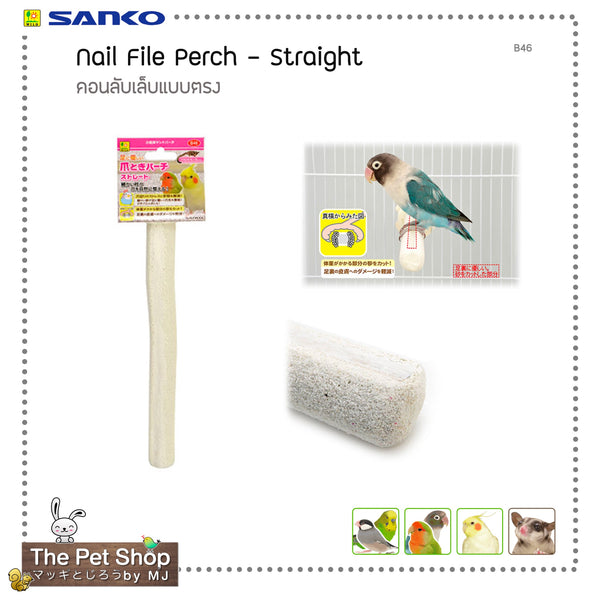 Nail File Perch-Straight คอนลับเล็บแบบตรง (SANKO-B46) – The Pet Shop by MJ